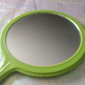Bath | Vintage Mcm Green Hand Mirror Great Condition Some Deterioration ...